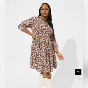 torrid | Dresses | Mini Stretch Challis Front Keyhole Dress From Torrid ...